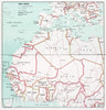 Historic 1963 Map - West Africa. 5-63. - Historic Pictoric