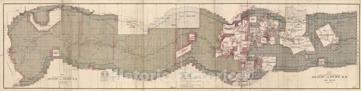 Historic 1883 Map - Map Showing The Location of The Road and The Land ...