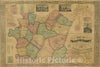 Historic 1858 Map - Map of Fayette County, Pennsylvania : from Actual ...