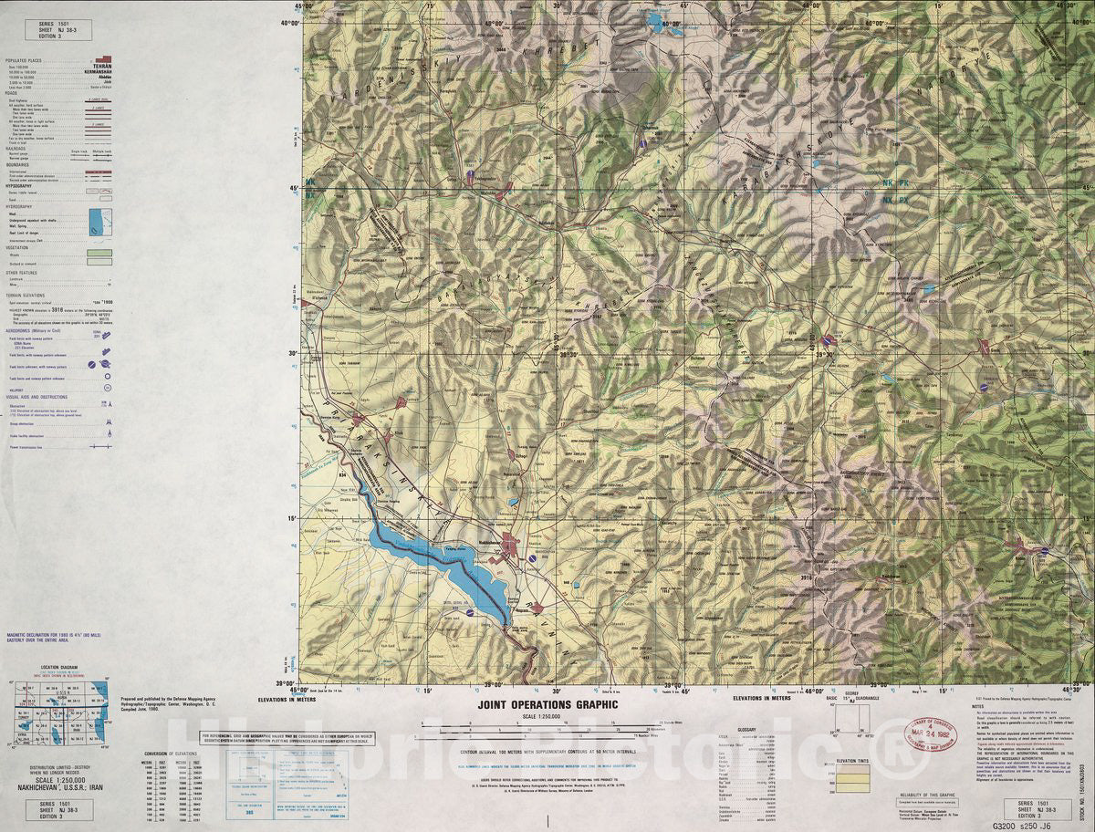 Historic Map - Joint Operations Graphic (Ground). - Nakhichevan', U.S ...