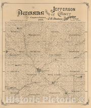 Historic 1889 Map - Dunham's map of Jefferson County – Historic Pictoric