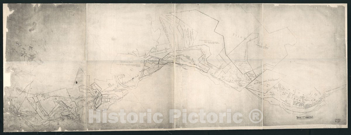Historic Map - Cadastral Survey map of Original Land Grants and resurv ...