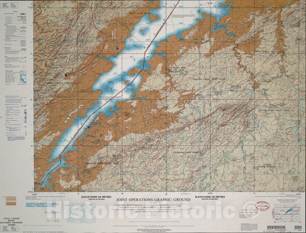 Historic Map - Joint Operations Graphic (Ground). - Binga, Southern Rh ...