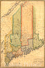 Historic 1820 Map - Map of The State of Maine - Historic Pictoric