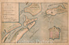 Historic 1813 Map - Plan of The Entrance of Barataria with a projected ...
