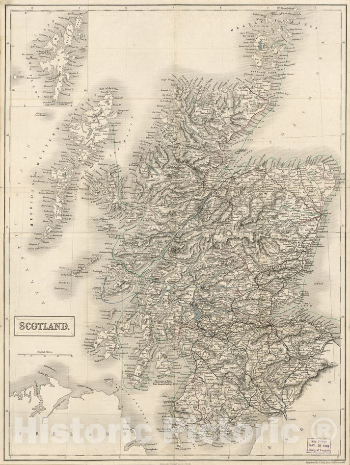 Historic 1855 Map - Scotland – Historic Pictoric