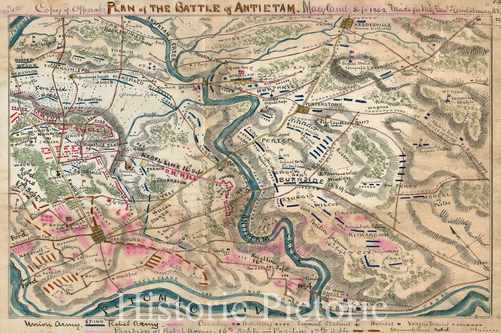 Civil War Antietam Map