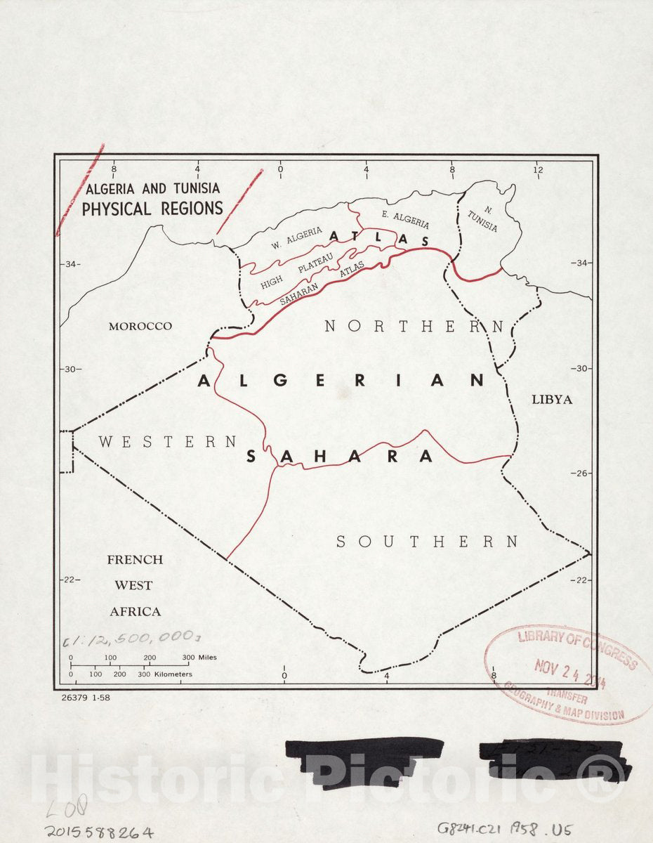 Printable Map Of Algeria
