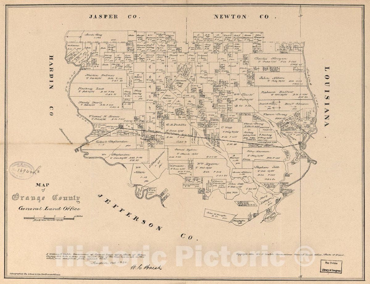 Historic 1880 Map - Map of Orange County. – Historic Pictoric