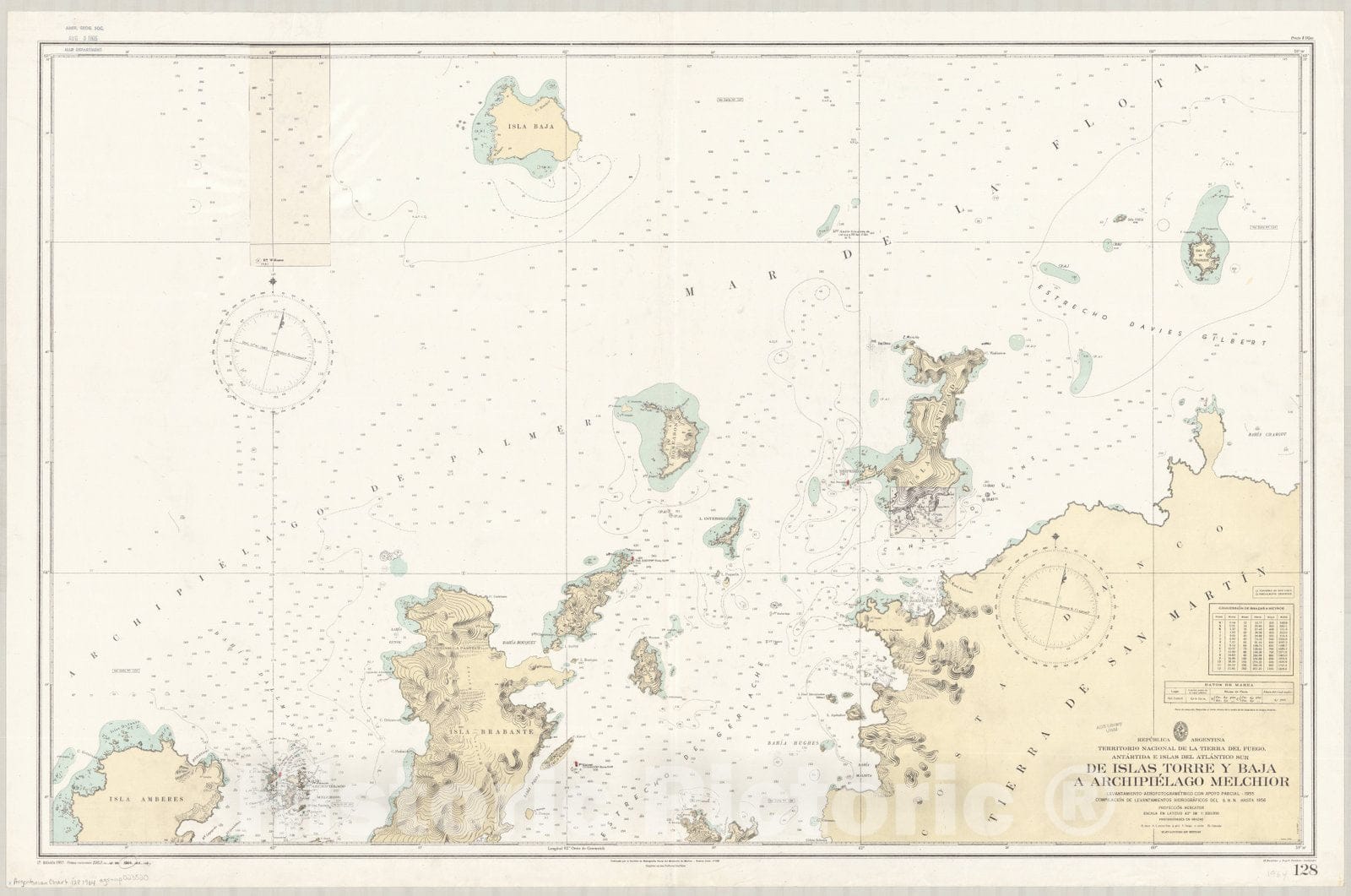 Historic Map : Graham Land 1964, Republica Argentina, Territorio Nacio ...