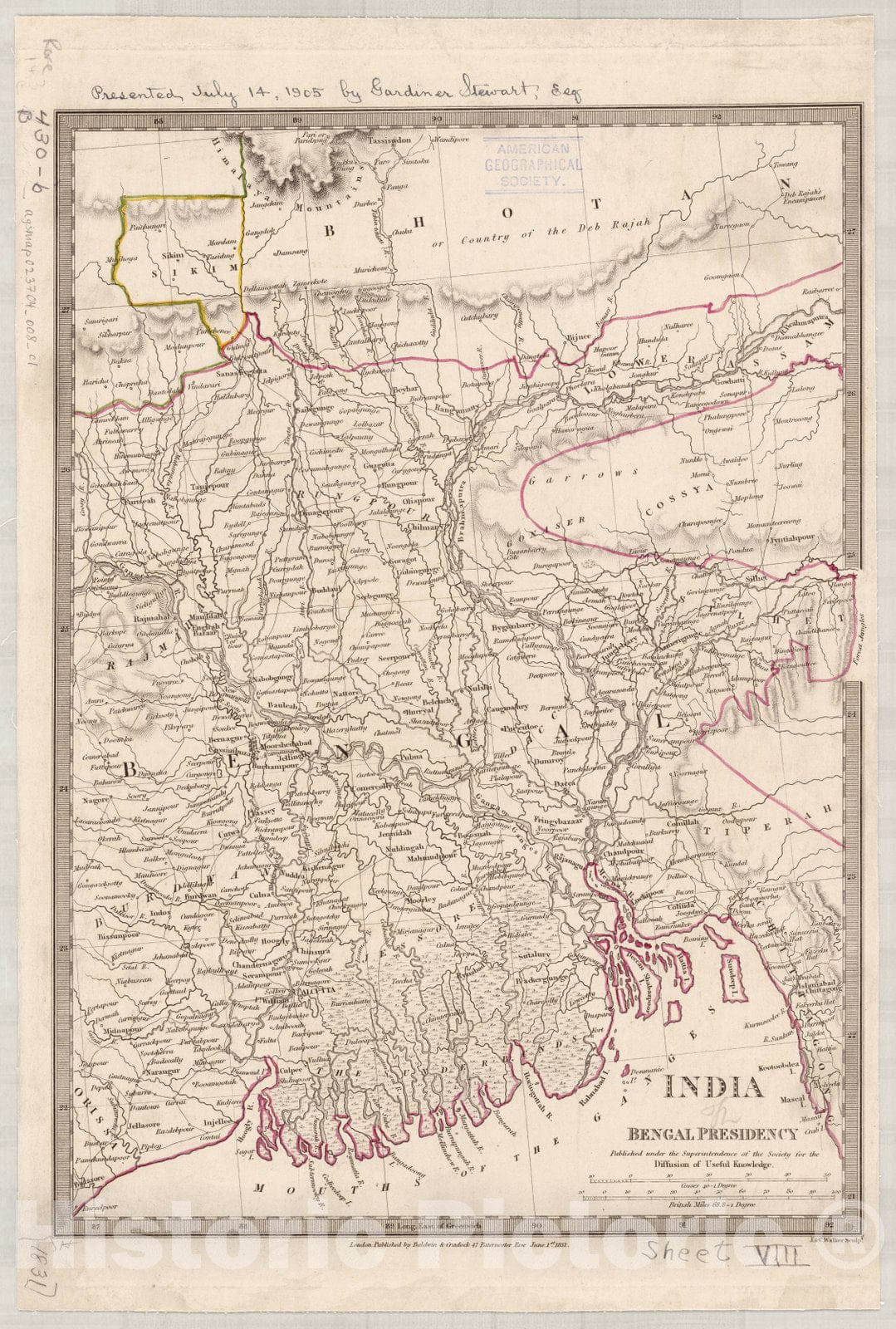 Map : India and Ceylon 1853 16, India and Ceylon , Antique Vintage Rep ...