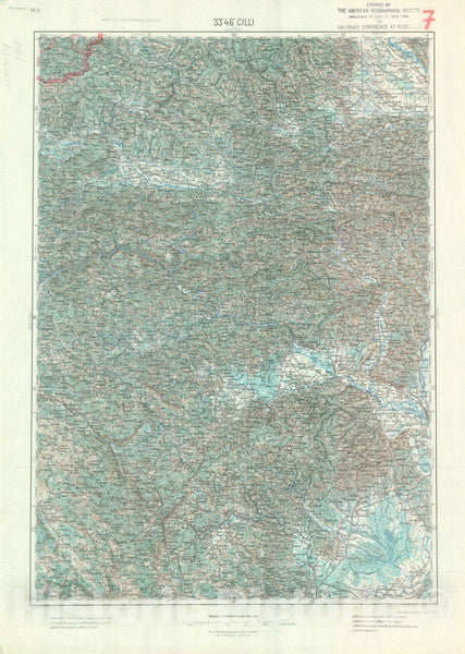 Map : Celje, Slovenia 1915 2, Generalkarte von Mitteleuropa, Antique V ...