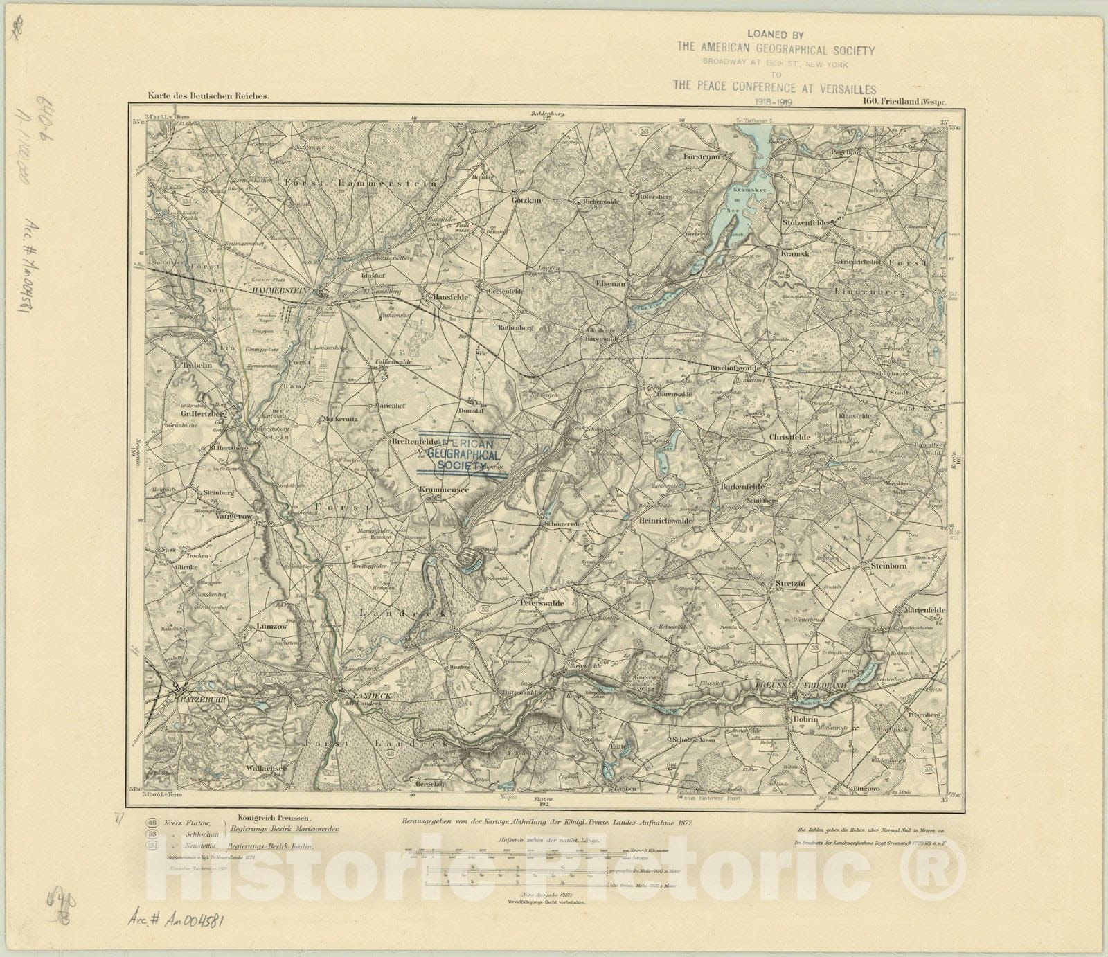 Map : Friedland, Germany 1911, Karte des Deutschen Reiches , Antique V ...