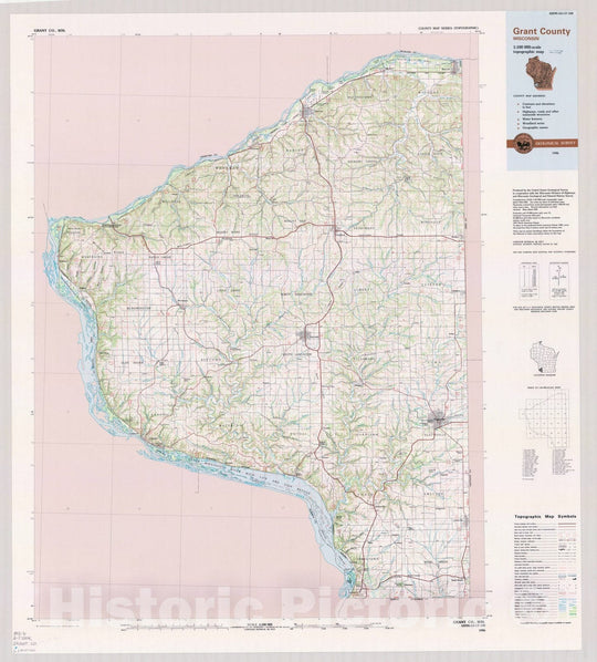 Map : Grant County, Wisconsin 1986, County map series (topographic ...