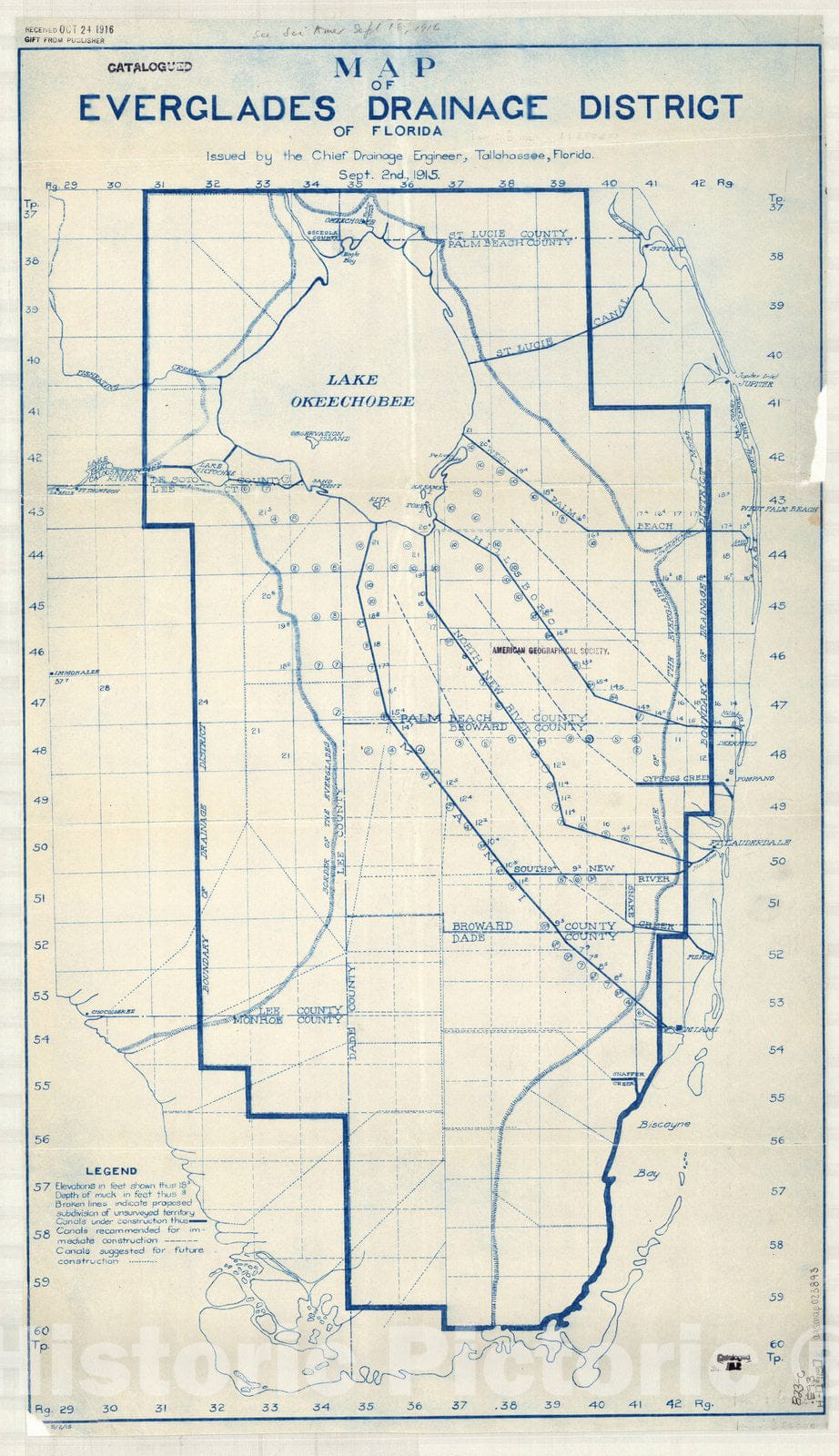 Florida Everglades Map 1800