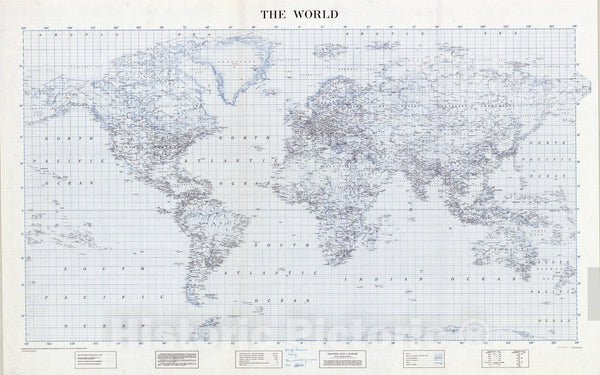 Map : The World 1947, The world , Antique Vintage Reproduction ...