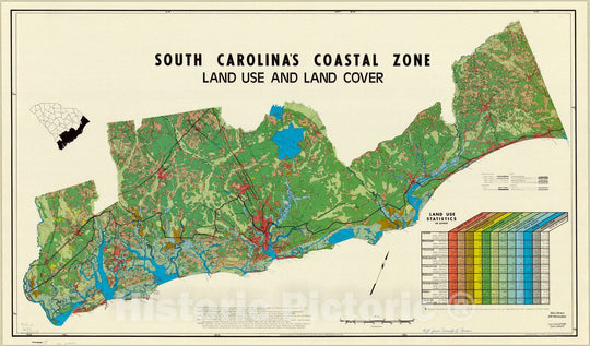 Map : South Carolina 1978, South Carolina's coastal zone, land use and ...