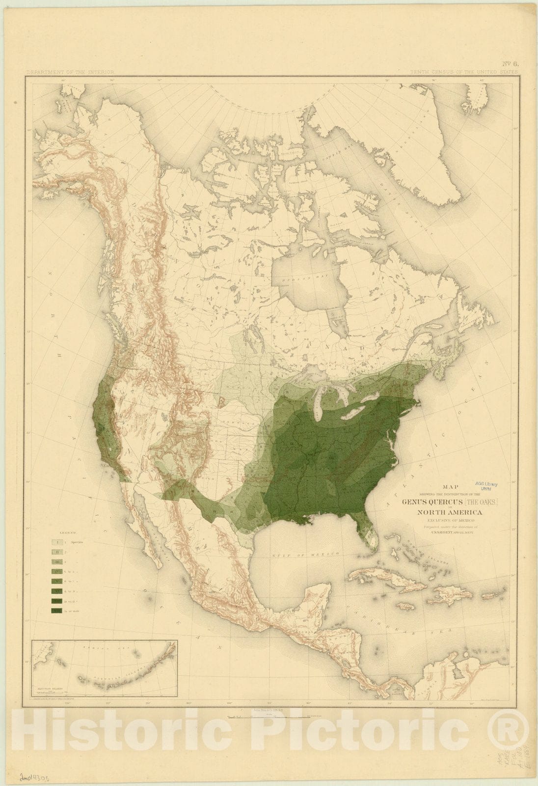 Map : North America Forest Trees 1884 10, Sixteen maps accompanying Re ...