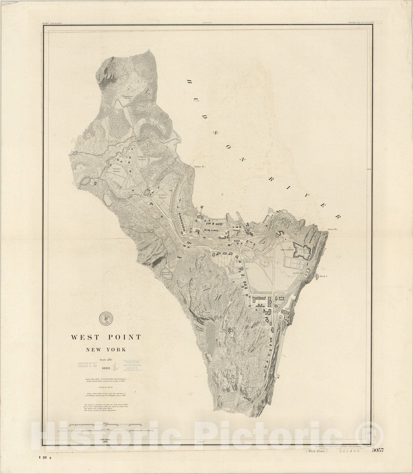 Map : West Point, New York 1883, West Point, New York , Antique Vintag ...
