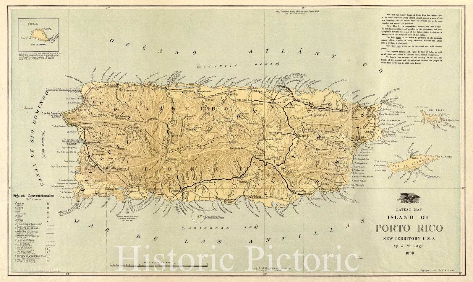 Puerto Rico Terrain Map Of San Juan, Puerto Rico | Global 1000 Atlas