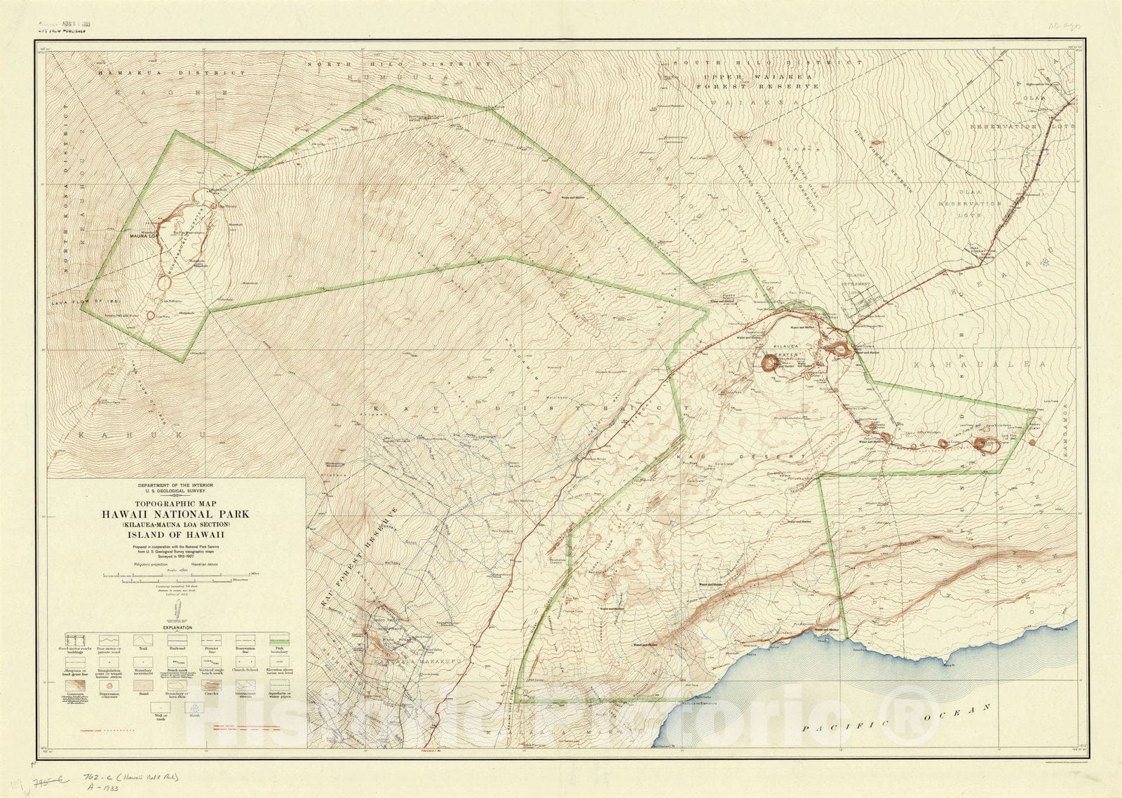 Mauna Loa Topographic Map
