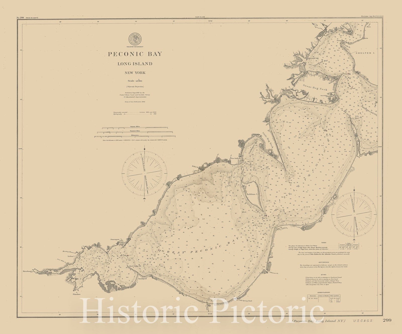Map : Long Island, New York 1893, Peconic Bay : Long Island, New York ...