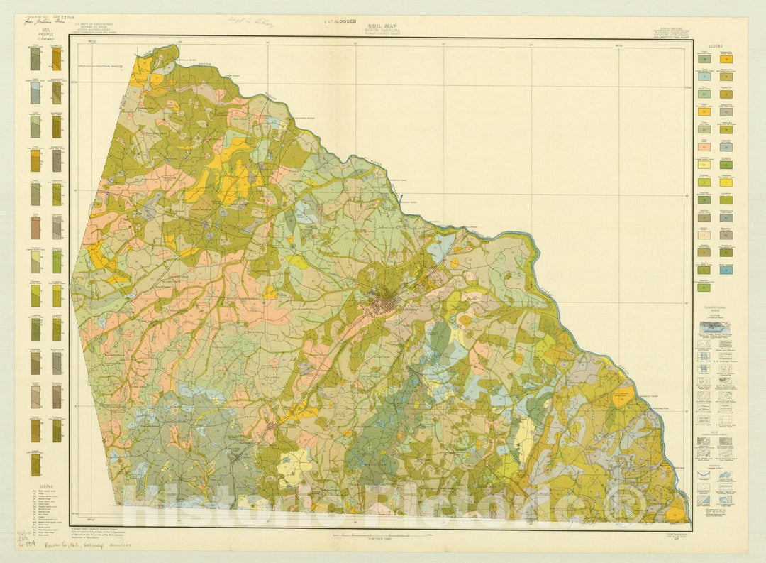 Map : North Carolina 1914, Soil map, North Carolina, Rowan County shee ...