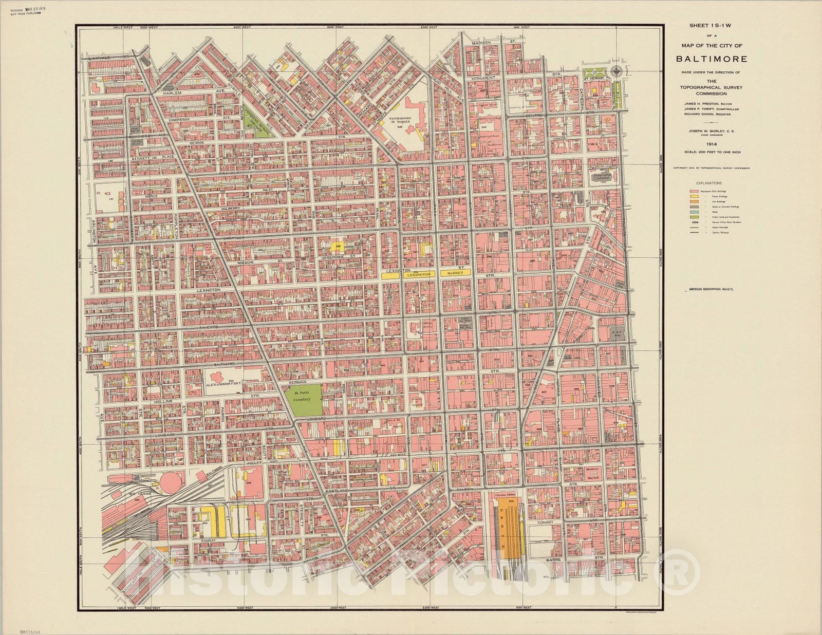 Map : Baltimore, Maryland 1914, Sheet ... of a map of the City of Balt ...
