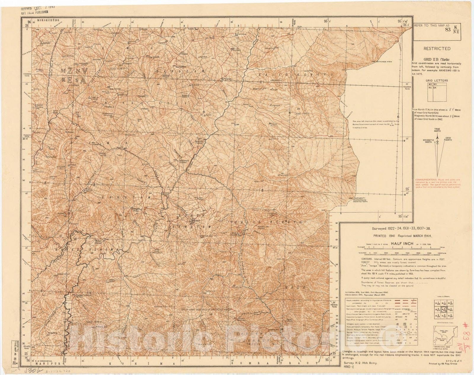 Naga India Map