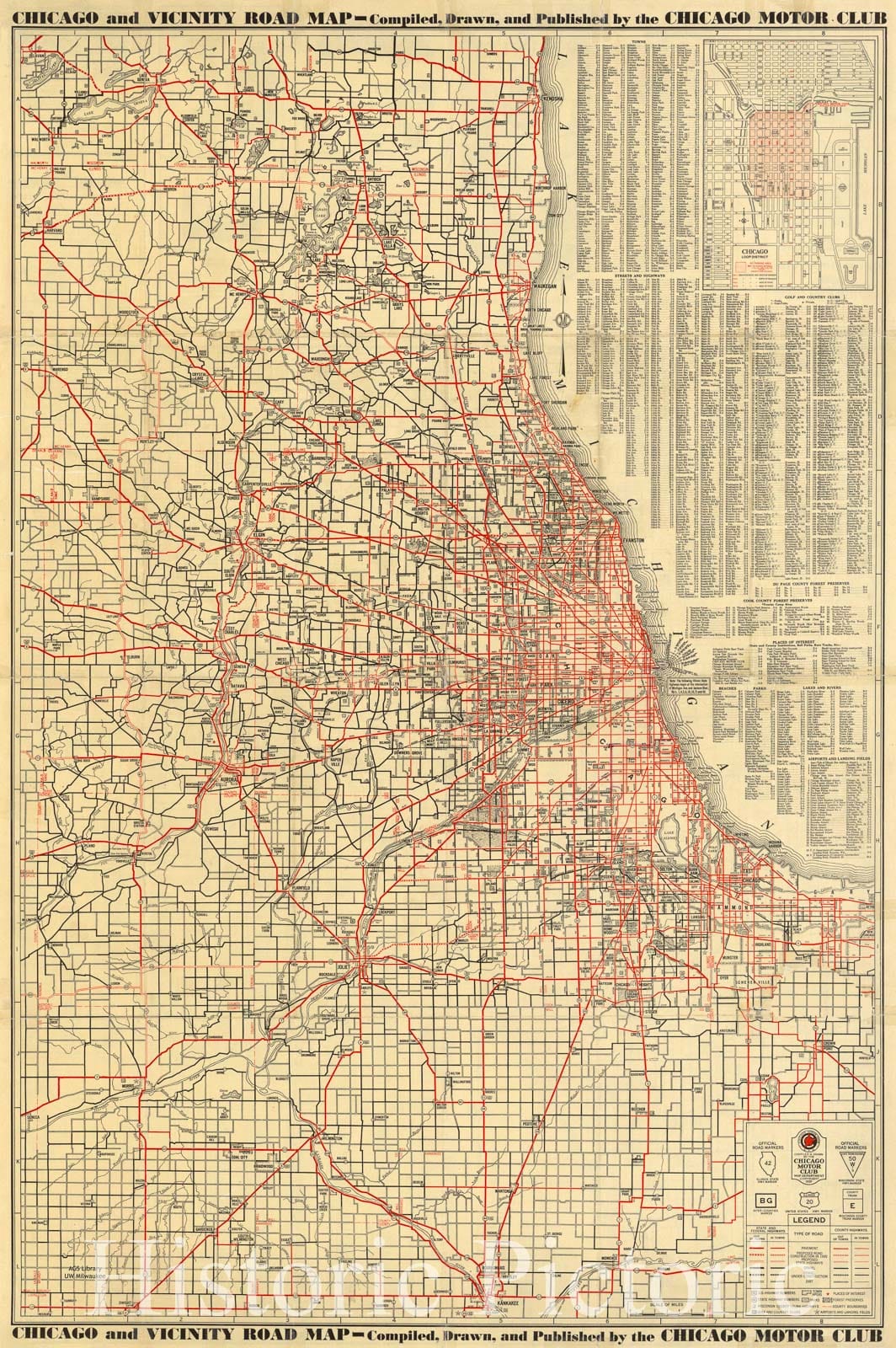 Road Map Of Chicago