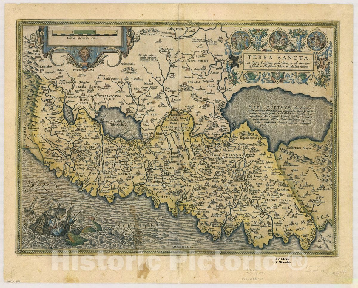 Map : Holy Land Maps #18, Terra Sancta : a Petro Laicstain perlustrata ...