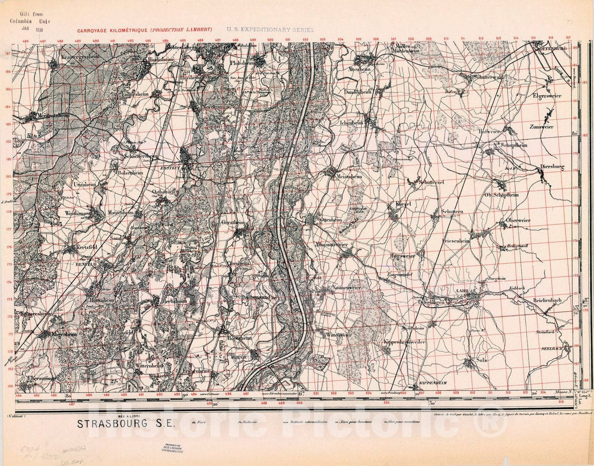 Map : France 1918- 14, [Topographic maps of France], Antique Vintage R ...
