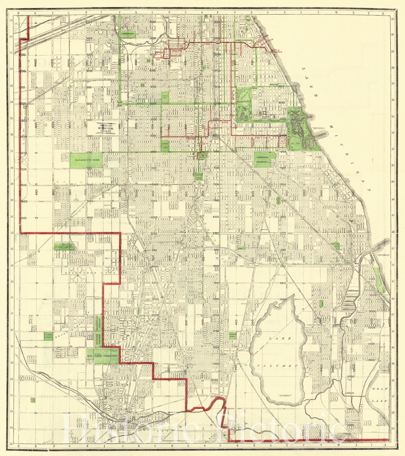 Map : Chicago (Illinois) 1912, street number guide 1, Rand McNally & C ...