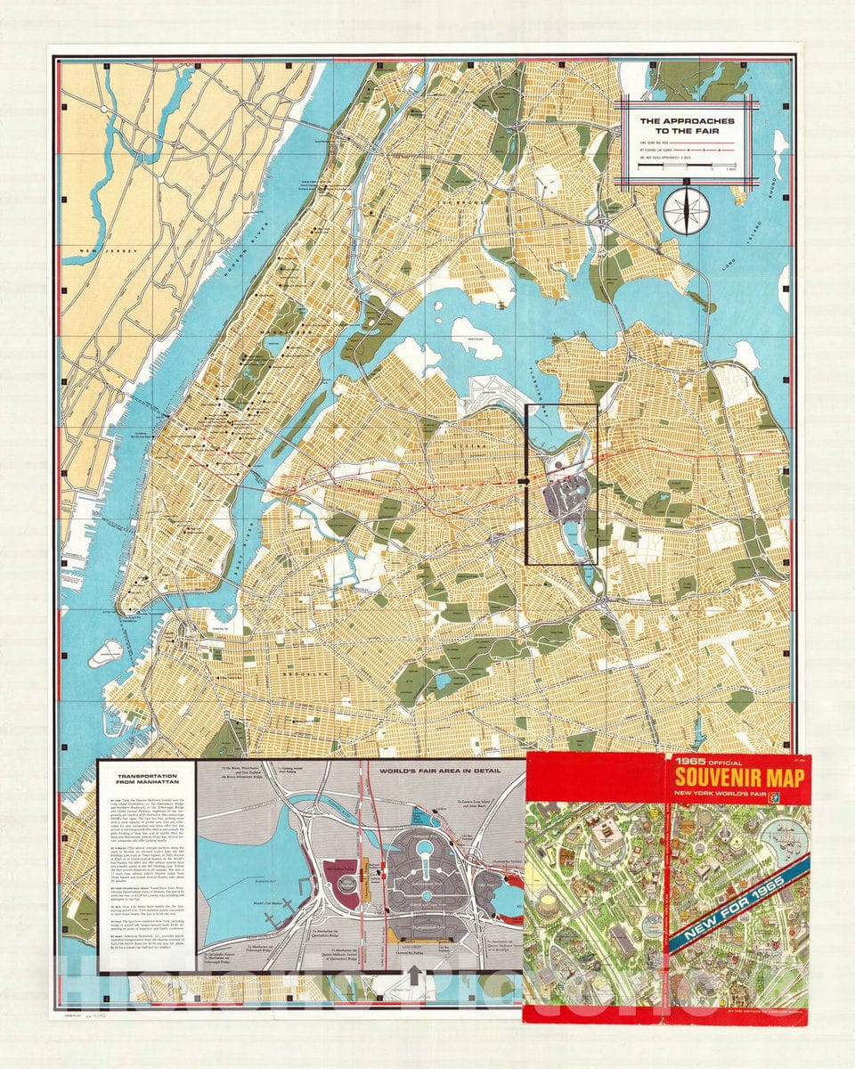 Map : New York City 1965 1, New York World's Fair : 1965 official souv ...
