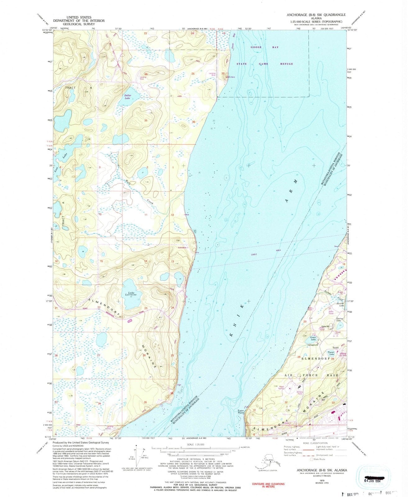1979 Anchorage, AK - Alaska - USGS Topographic Map v2 – Historic Pictoric