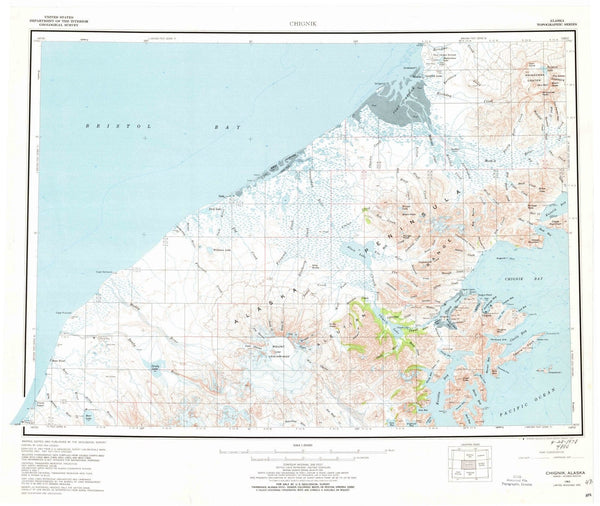 1963 Chignik, AK - Alaska - USGS Topographic Map v25 – Historic Pictoric