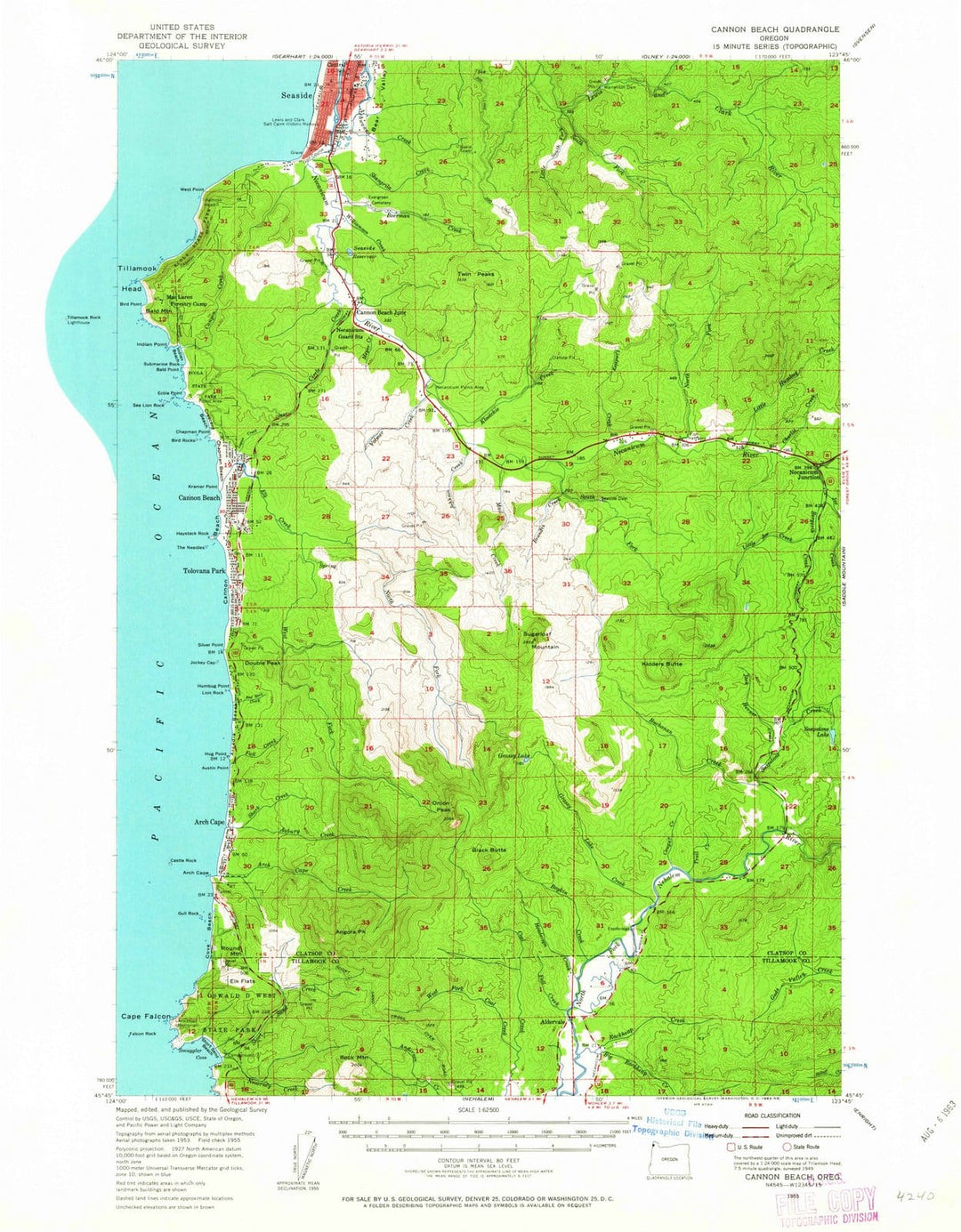 Cannon Beach Oregon Map