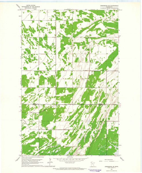 1962 Greenbush, MN - Minnesota - USGS Topographic Map - Historic Pictoric