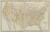 Historic Map : Map of the United States, 1887 , Vintage Wall Art ...