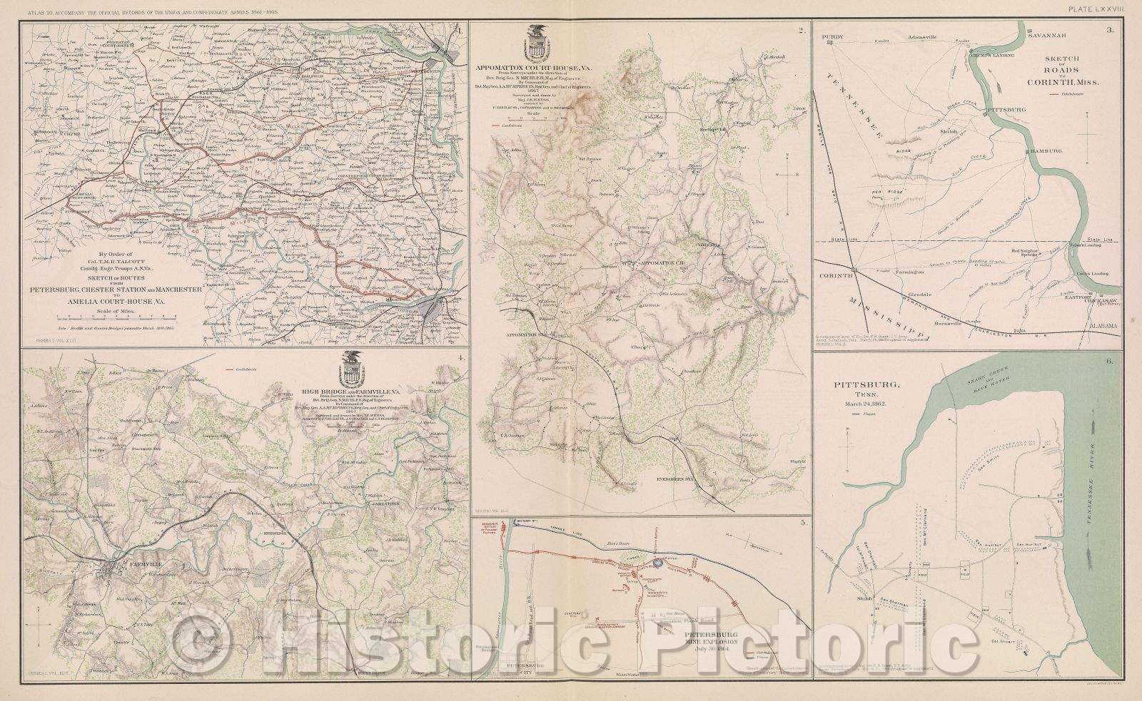 Historic Map : By order of Col. T. M. R. Talcott comdg. engr. troops A ...
