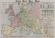Historic Map : Daily Mail War Map, 1918 , Vintage Wall Art – Historic ...