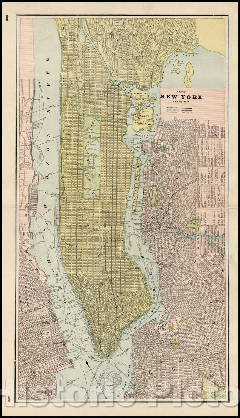 1899 New York City Plan Map Print - Historical Reproduction – Historic ...