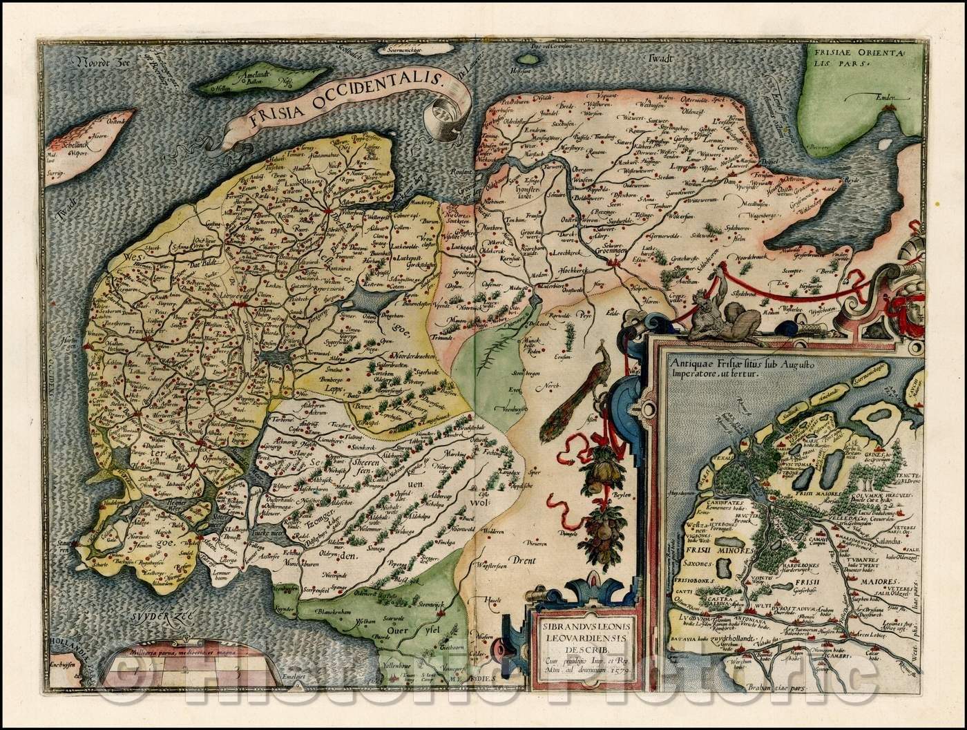 Frisia Occidentalis West Friesland 1584 Historical Map Print – Historic ...