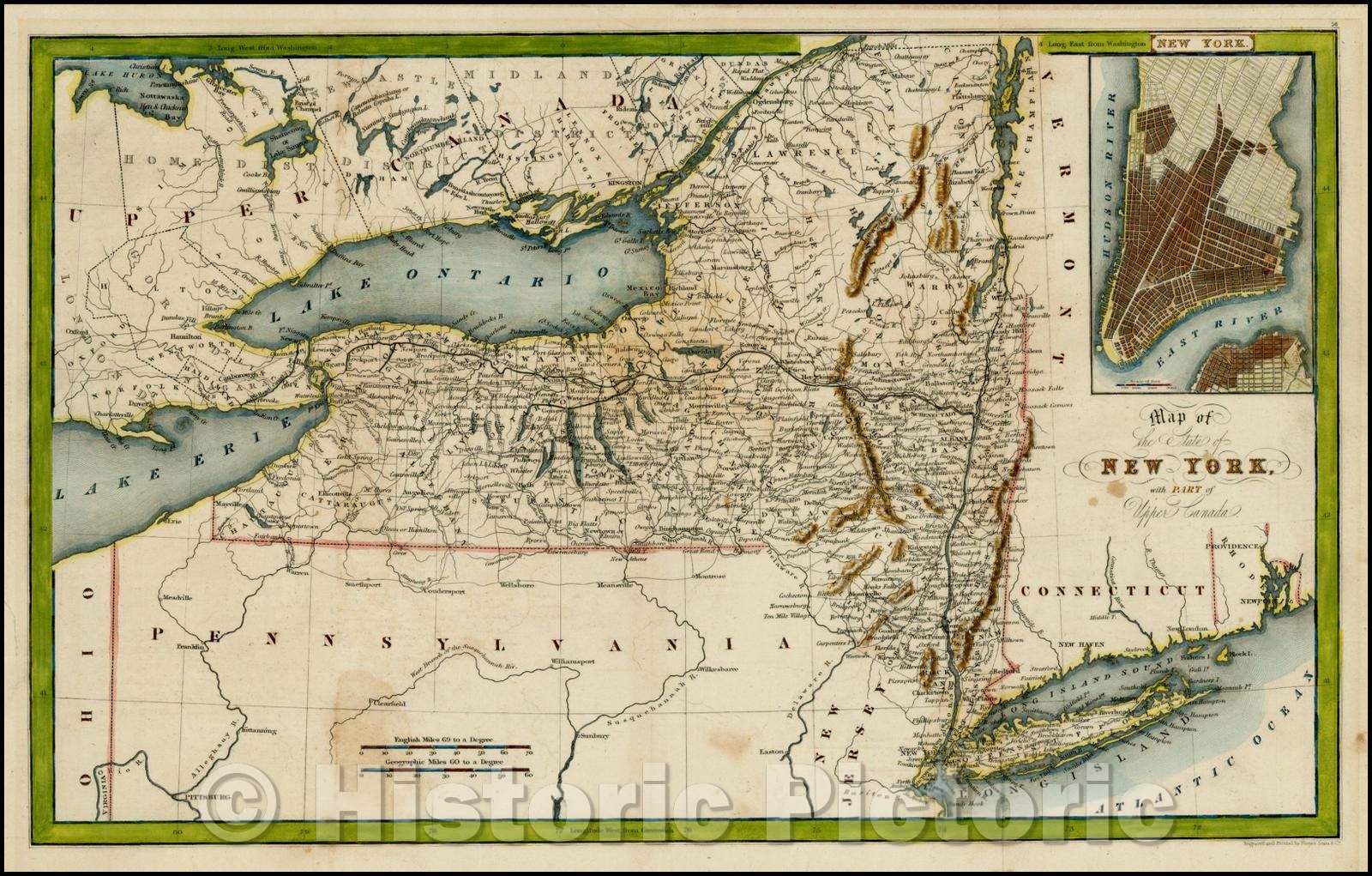 Connecticut Map Large Print