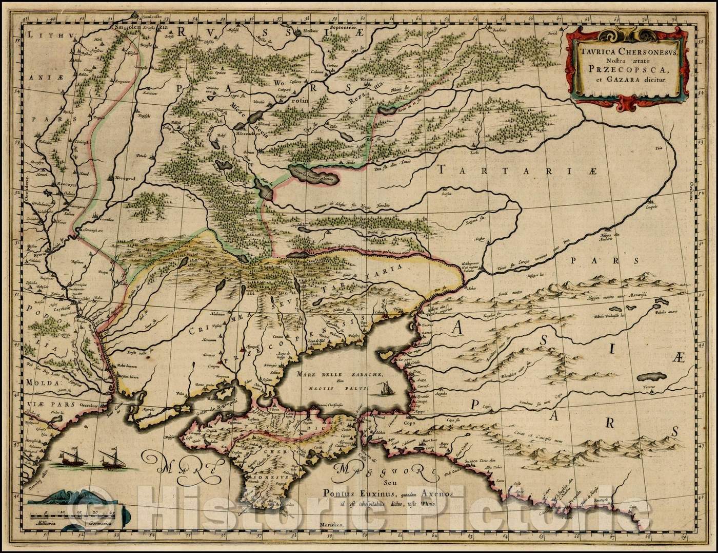 Historic Map - Taurica Chersonesus. Nostra aetate Przecopsca, at Gazar ...