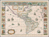 Historic Map - Americae Nova Tabula, 1640, Willem Janszoon Blaeu v1 - Historic Pictoric