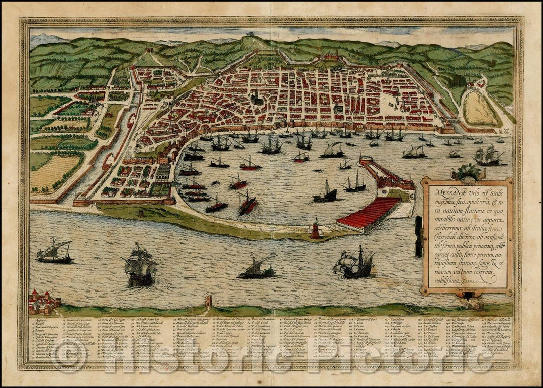 Historic Map - [Messina] Messana Urbs est Sicilie /[ME] Messana Urbs e ...