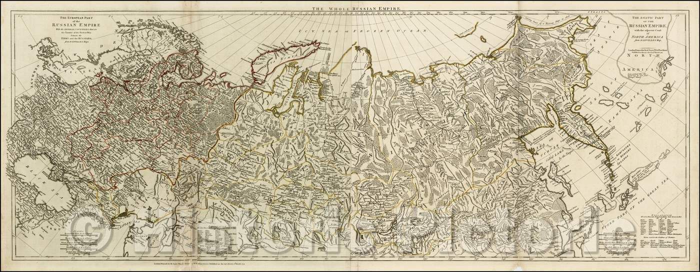 Historic Map - The European Part of the Russian Empire, 1772, Robert S ...