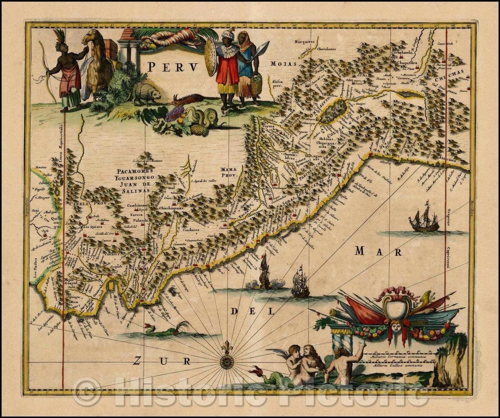Historic Map - Peru, South America, 1671, John Ogilby v2 – Historic ...