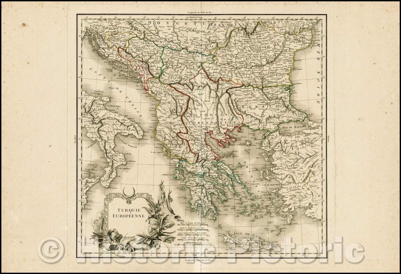 Historic Map - Turquie Europeene :: 18th Century of Turkey in Europe ...